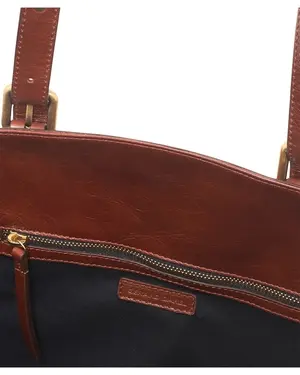 Gerard Darel Leather Tote - Caramel
