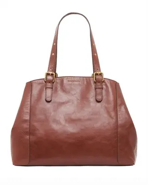 Gerard Darel Leather Tote - Caramel