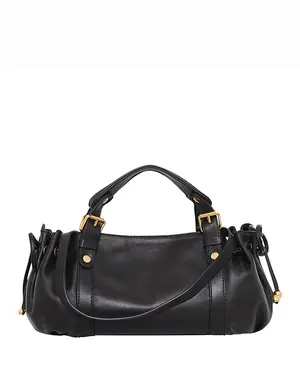 Gerard Darel 12h Leather Handbag - Black