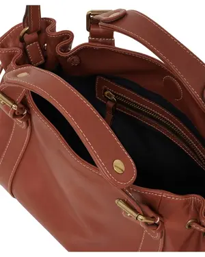 Gerard Darel 12h Leather Handbag - Tan