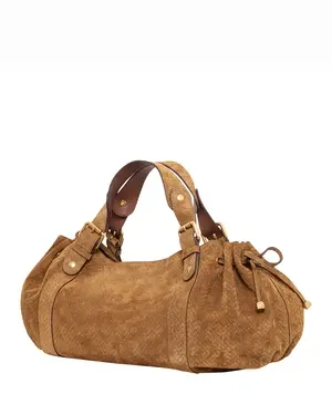 Gerard Darel 24h Suede Handbag