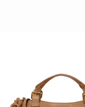 Gerard Darel 12h Leather Handbag - Caramel