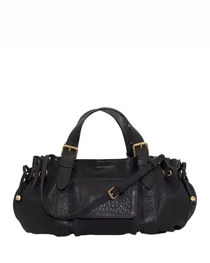 Gerard Darel 18H Leather Handbag Navy
