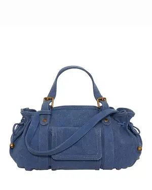Gerard Darel 18h Denim Handbag