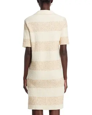 Fabiana Filippi Polo Collar Knit Dress - Beige Overflow