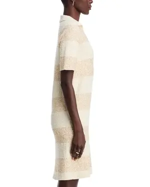 Fabiana Filippi Polo Collar Knit Dress - Beige Overflow