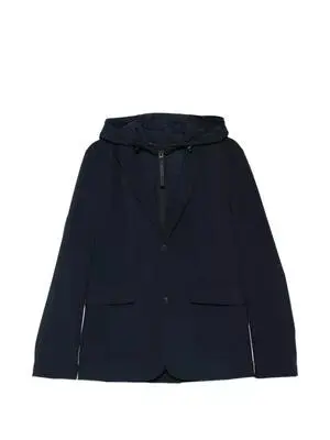 ALPHATAURI Hooded Notched Lapel Blazer