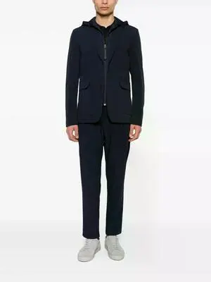 ALPHATAURI Hooded Notched Lapel Blazer
