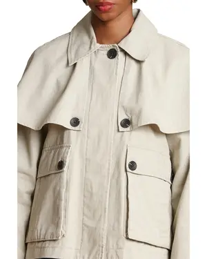 Avec Les Filles Cotton Cape Jacket