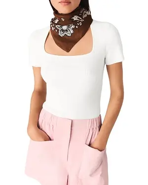 Maje Drop Shoulder T-shirts For Women