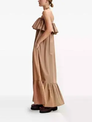 Essentiel Antwerp Joyce Ruffled Maxi Dress - Brown