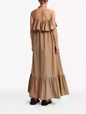 Essentiel Antwerp Joyce Ruffled Maxi Dress - Brown
