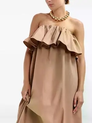 Essentiel Antwerp Joyce Ruffled Maxi Dress - Brown