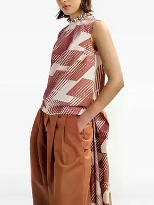 Essentiel Antwerp Jelani Tie-fastening Blouse - Brown