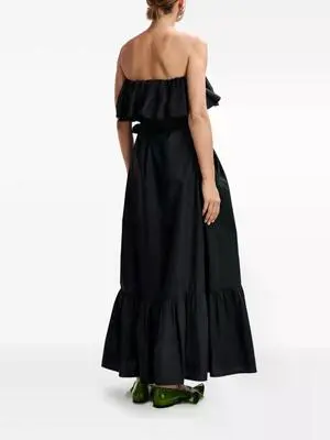 Essentiel Antwerp Ruffled Belted Maxi Dress - Black