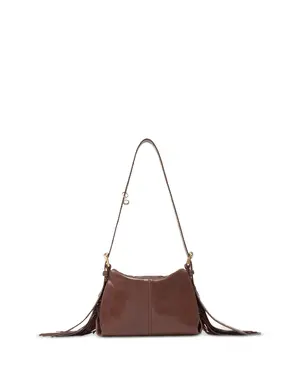 Maje Miss M Mini Leather Bag - Brown