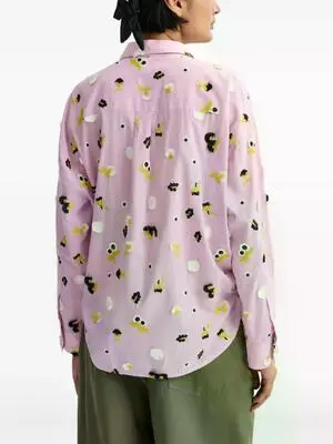 Essentiel Antwerp Flower-embroidered Button-up Shirt