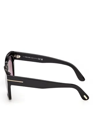 TOM FORD Butterfly Sunglasses, 55mm - Black/gradient Smoke