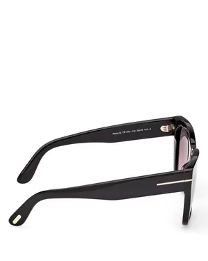 TOM FORD Butterfly Sunglasses, 55mm - Black/gradient Smoke