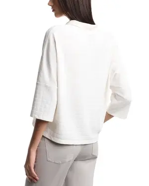Emporio Armani Jersey Jacquard Polo Top