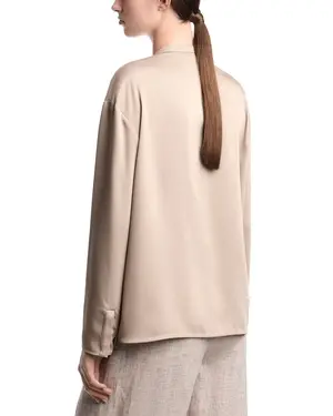 Emporio Armani Crepe Twill Long Sleeve Shirt
