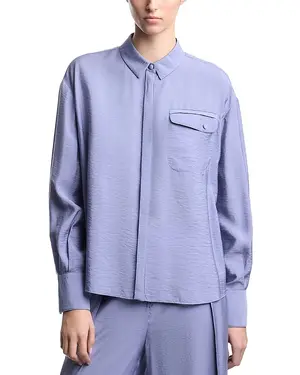 Emporio Armani Techno Rayon Long Sleeve Shirt