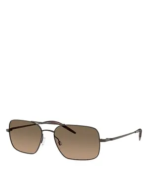 Oliver Spencer Victory Ii Pillow Sunglasses - Pewter