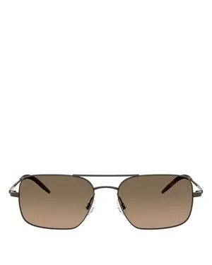 Oliver Spencer Victory Ii Pillow Sunglasses - Pewter