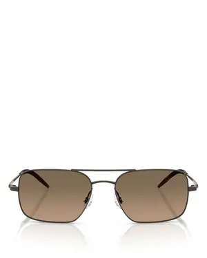 Oliver Spencer Victory Ii Pillow Sunglasses - Pewter