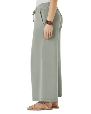 Splendid Greta Terry Cropped Pants - Eucalyptus
