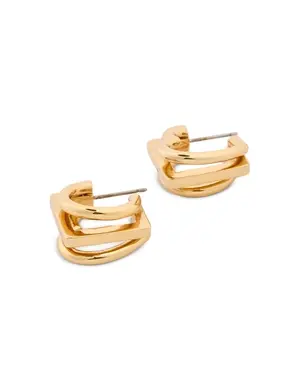 Kate Spade New York Geo Pop Stacked Hoop Earrings