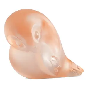 Lalique Piou Piou Wing Up Crystal Figure, Coral - No Color