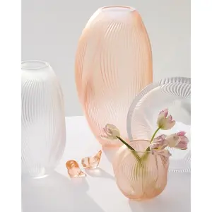 Lalique Alize Vase, Extra Large, Coral - No Color