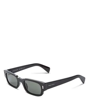 Alexander McQueen Rectangular Sunglasses 50mm - Black