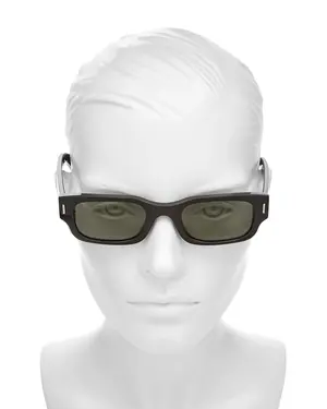 Alexander McQueen Rectangular Sunglasses 50mm