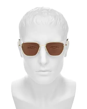 Alexander McQueen Geometric Sunglasses, 50mm