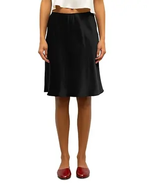 LESET Barb Slip Skirt - Black
