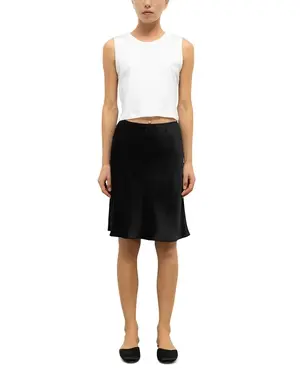 LESET Barb Slip Skirt - Black