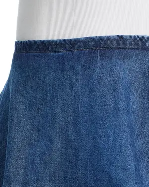 Free People Paradise Found Denim Skort - Mid Indigo
