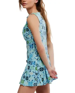 Free People Dune Dancer Romper - Sky Blue