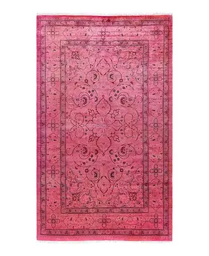 Bloomingdale'S Fine Vibrance M1030 Area Rug 4'7x7'7 - Pink