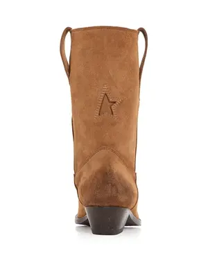 GOLDEN GOOSE Wish Star Western Boots - Cognac