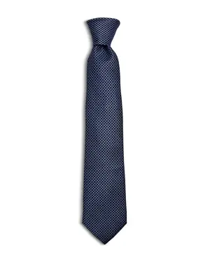 Bloomingdale'S Geometric Silk Tie - Blue