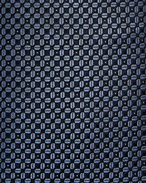 Bloomingdale'S Geometric Silk Tie - Blue