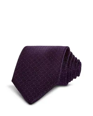 Bloomingdale'S Geometric Silk Tie - Purple