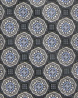 Bloomingdale'S Silk Medallion Tie - Grey