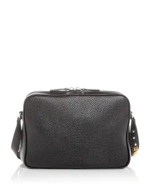 Valentino Garavani Embellished Leather Camera Crossbody Bag