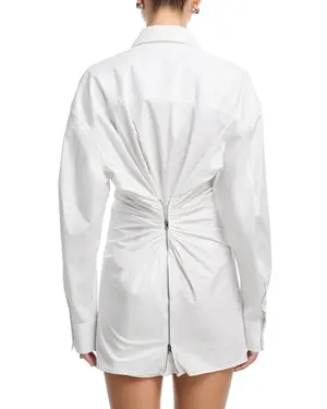 Alexander Wang Long Sleeve Shirt Dress - White