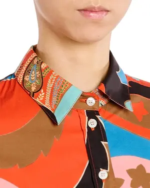 Etro Belted Midi Shirt Dress