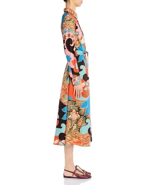 Etro Belted Midi Shirt Dress